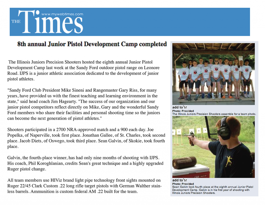 Our Bullseye Competition Camps | Illinois Junior Precision Shooters